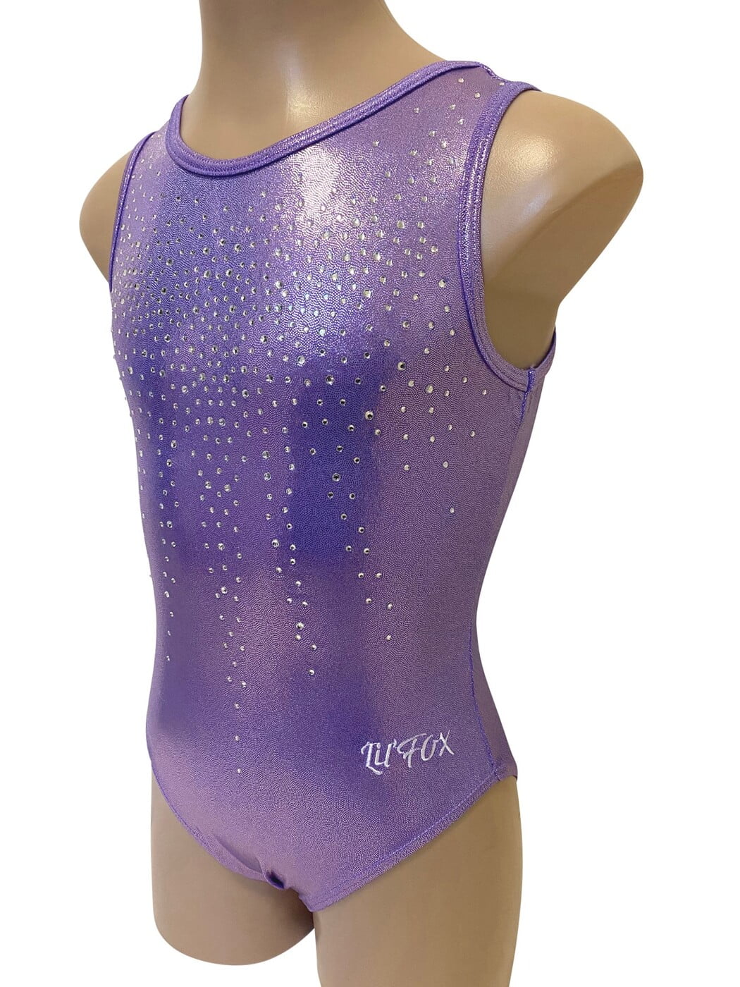 Lilac Shimmer Shiny Foil Mystique Ombre Gymnastics Dance leotard