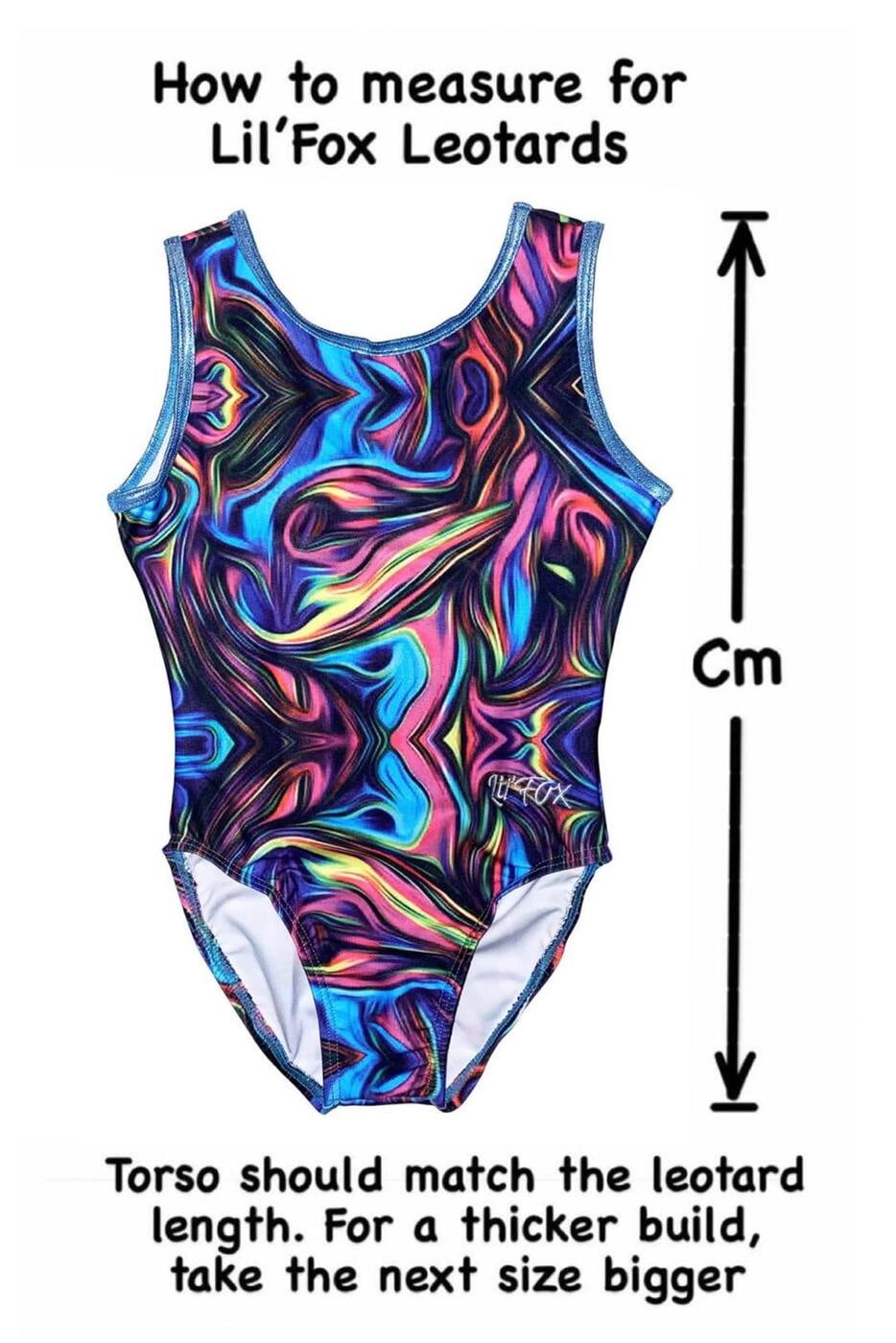 Girls Gymnastics leotard Lil'Fox Lilfox Dance tumbling lycra
